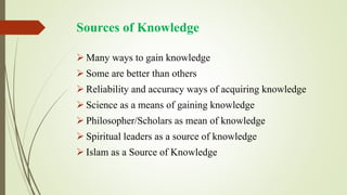 Sources of knowledge | PPTX