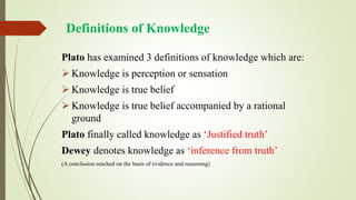 Sources of knowledge | PPTX
