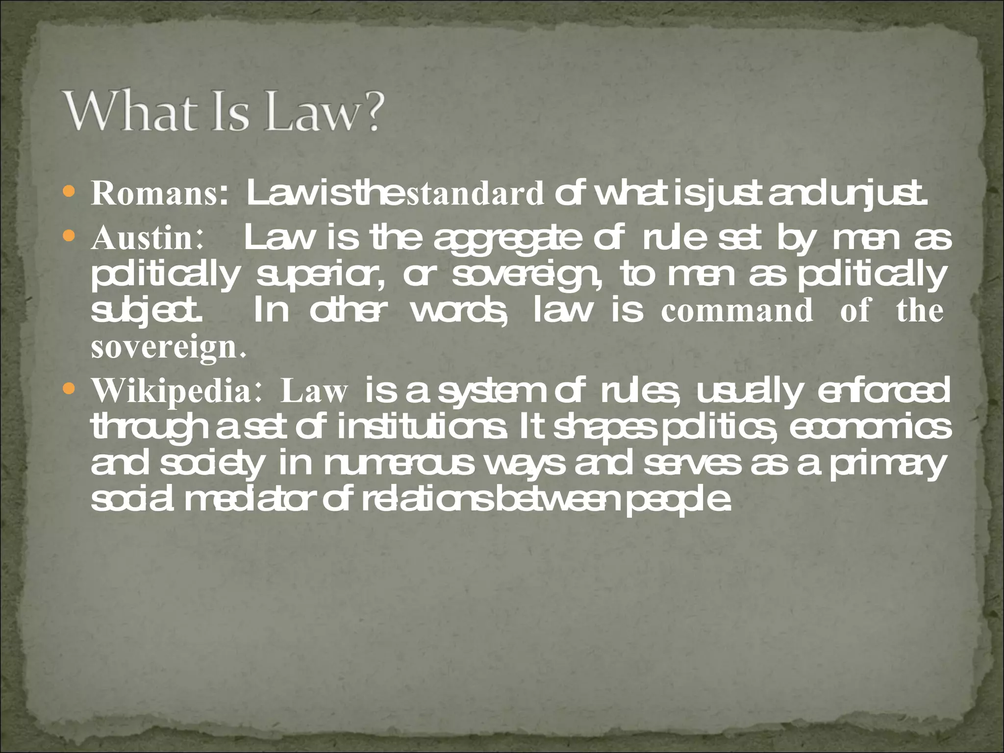Sources Of Law | PPT