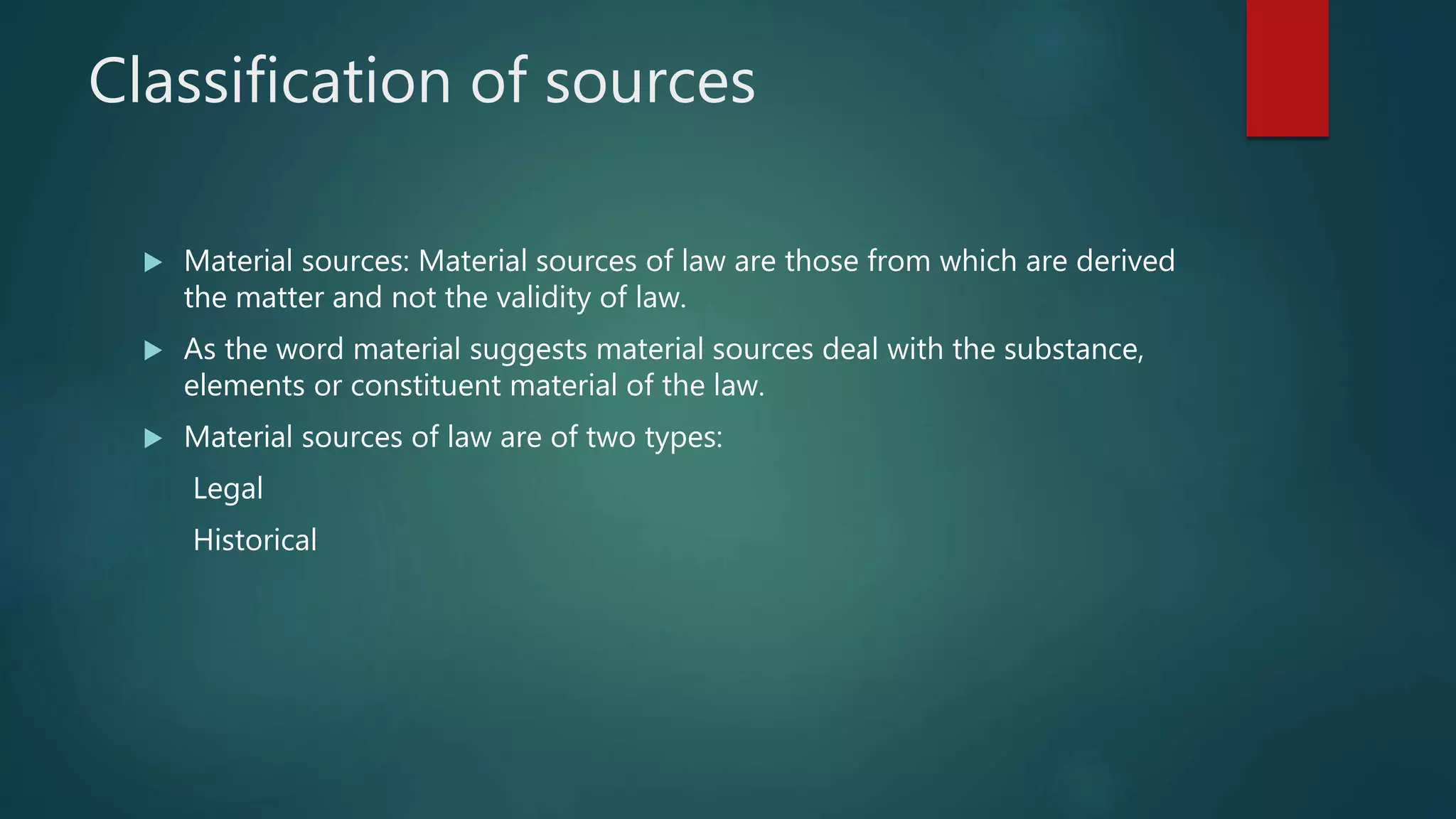 Sources of law | PPTX
