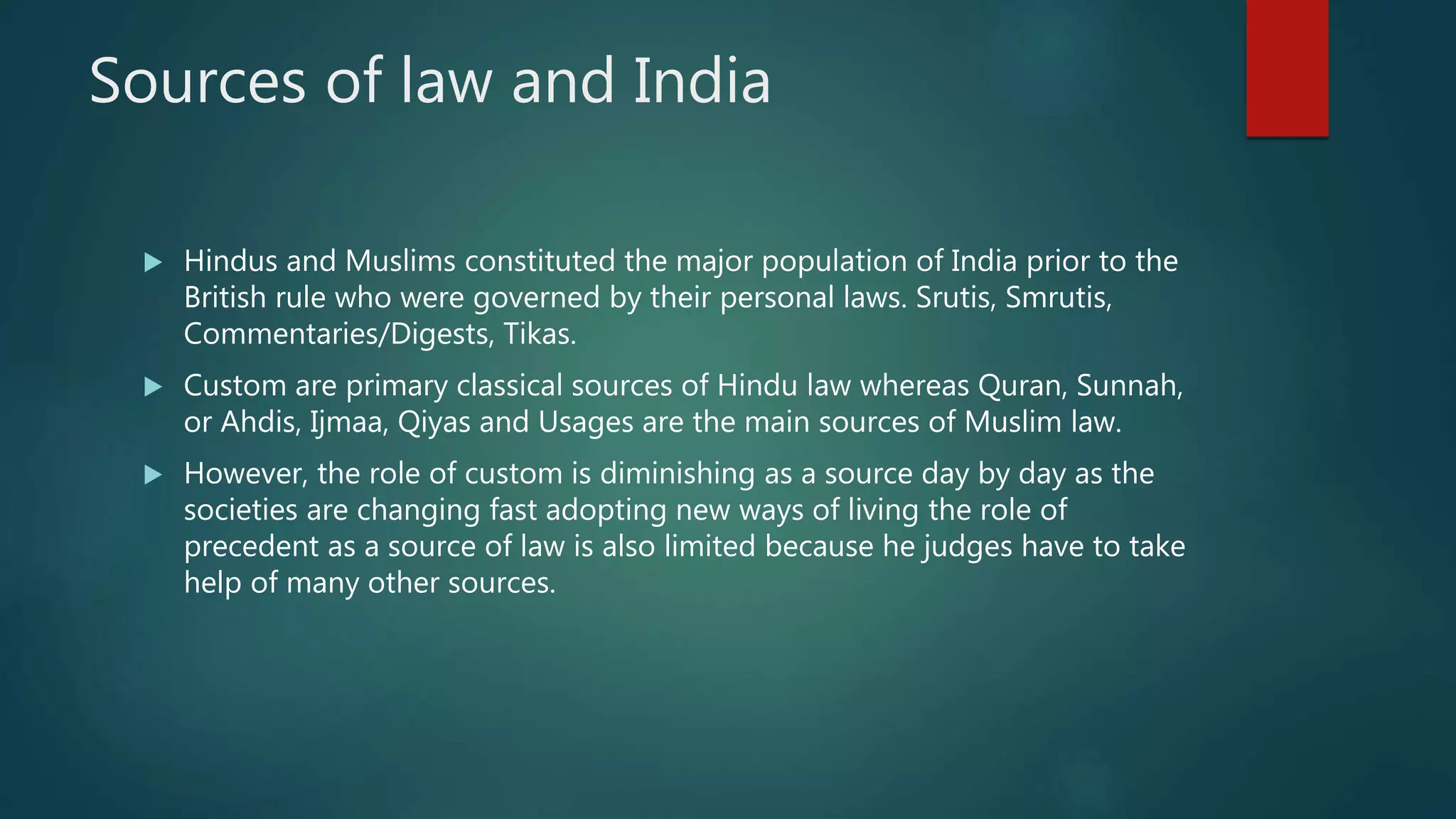 Sources of law | PPTX