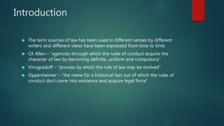 Sources of law | PPTX
