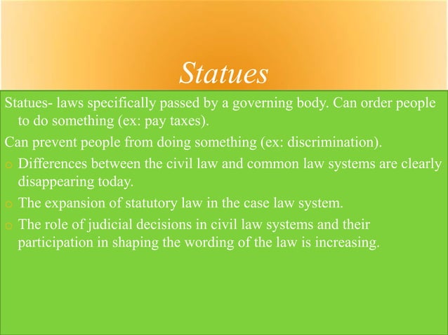 Sources of law | PPTX | Law