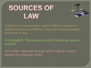 Laws and its Source | PPTX