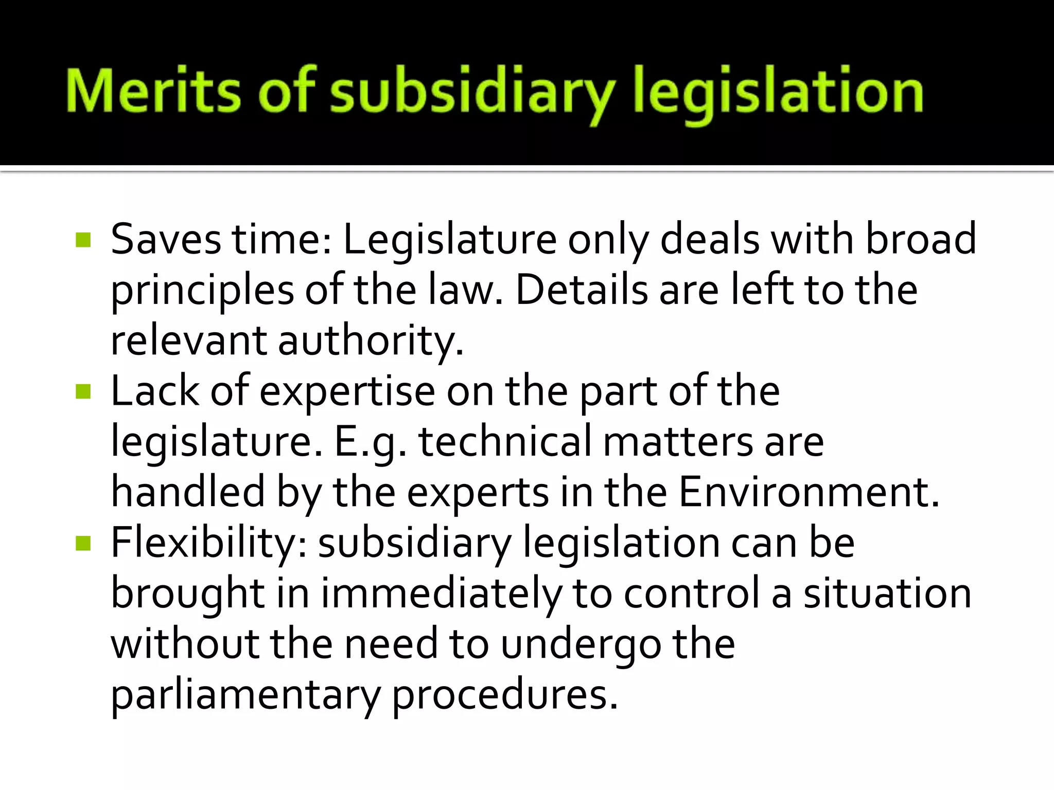 MALAYSIAN LEGAL SYSTEM Sources of law – subsidiary legislation | PPTX