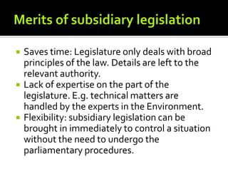 MALAYSIAN LEGAL SYSTEM Sources of law – subsidiary legislation | PPTX