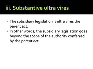 MALAYSIAN LEGAL SYSTEM Sources of law – subsidiary legislation part 2 ...