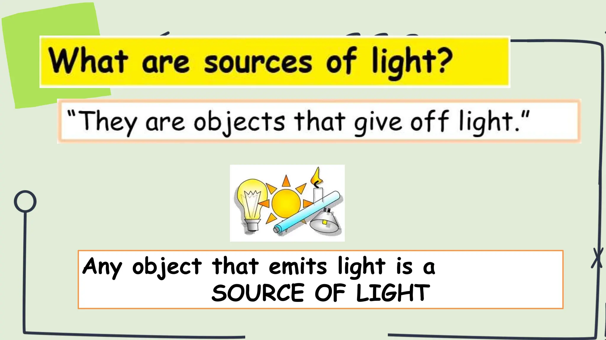Sources of Light, Classification of Sources of Light | PPTX