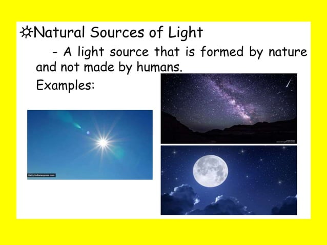 Sources of light, heat, electricity, | PPTX