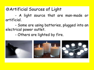 Sources Of Heat And Light