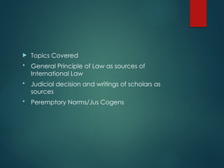 Sources of Maritime Law power point presentation | PPTX