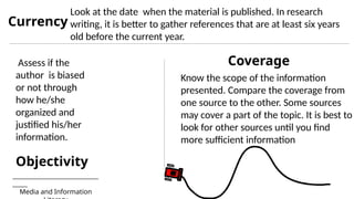 Sources of Media and Information in Media and Information Literacy | PPT