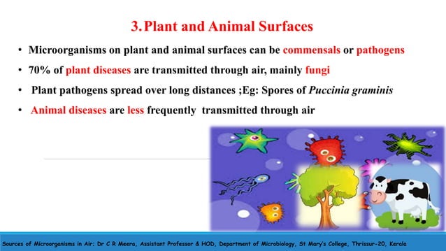 Sources of microorganisms in air | PPTX