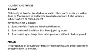 SOURCES OF MUSLIM LAW unit one Laws.pptx