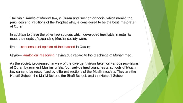 Sources of Muslim Laws.pptx | Islam | Religion & Spirituality