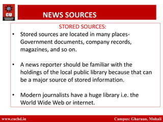 Sources of news gathering | PPTX | Factual | Genres