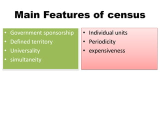 Sources of population data | PPTX