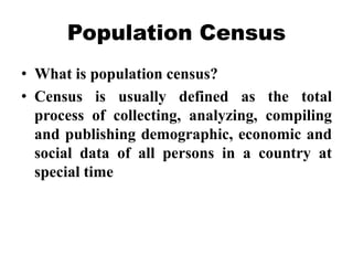 Sources of population data | PPTX