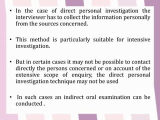 Sources of primary data | PPTX