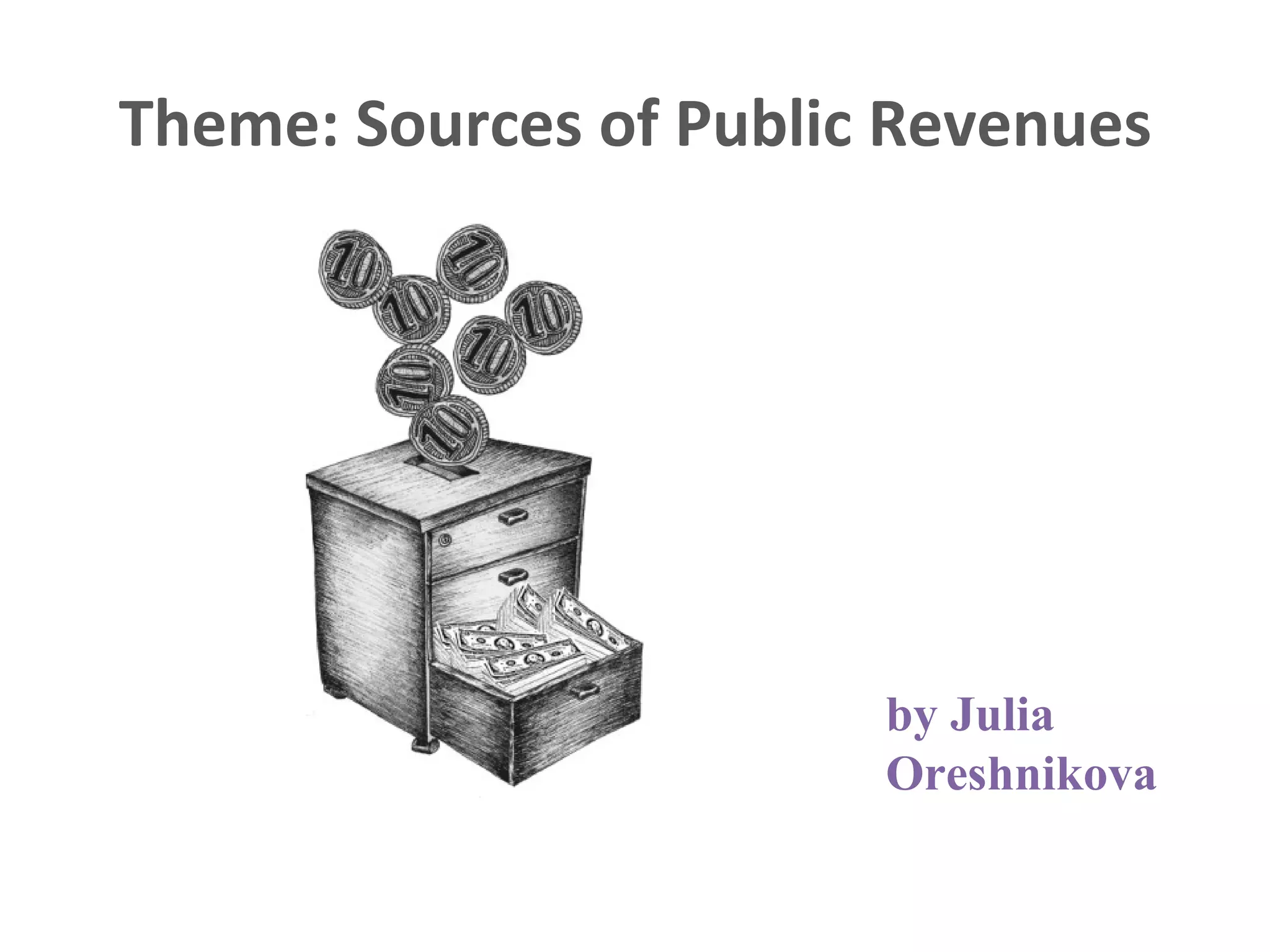 Sources Of Public Revenues | PPT