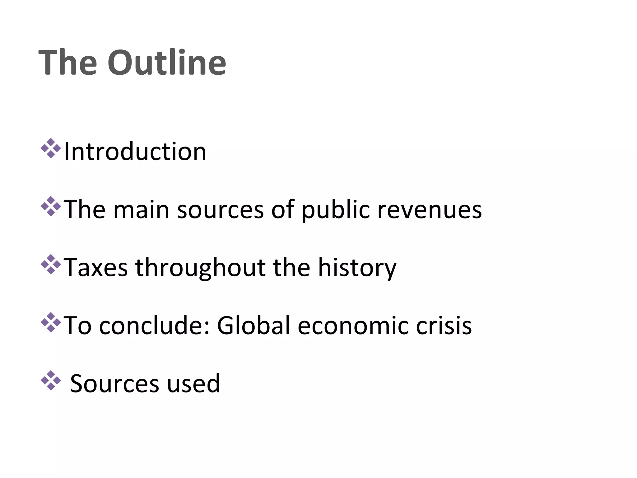 Sources Of Public Revenues | PPT