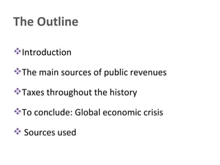 Sources Of Public Revenues | PPT