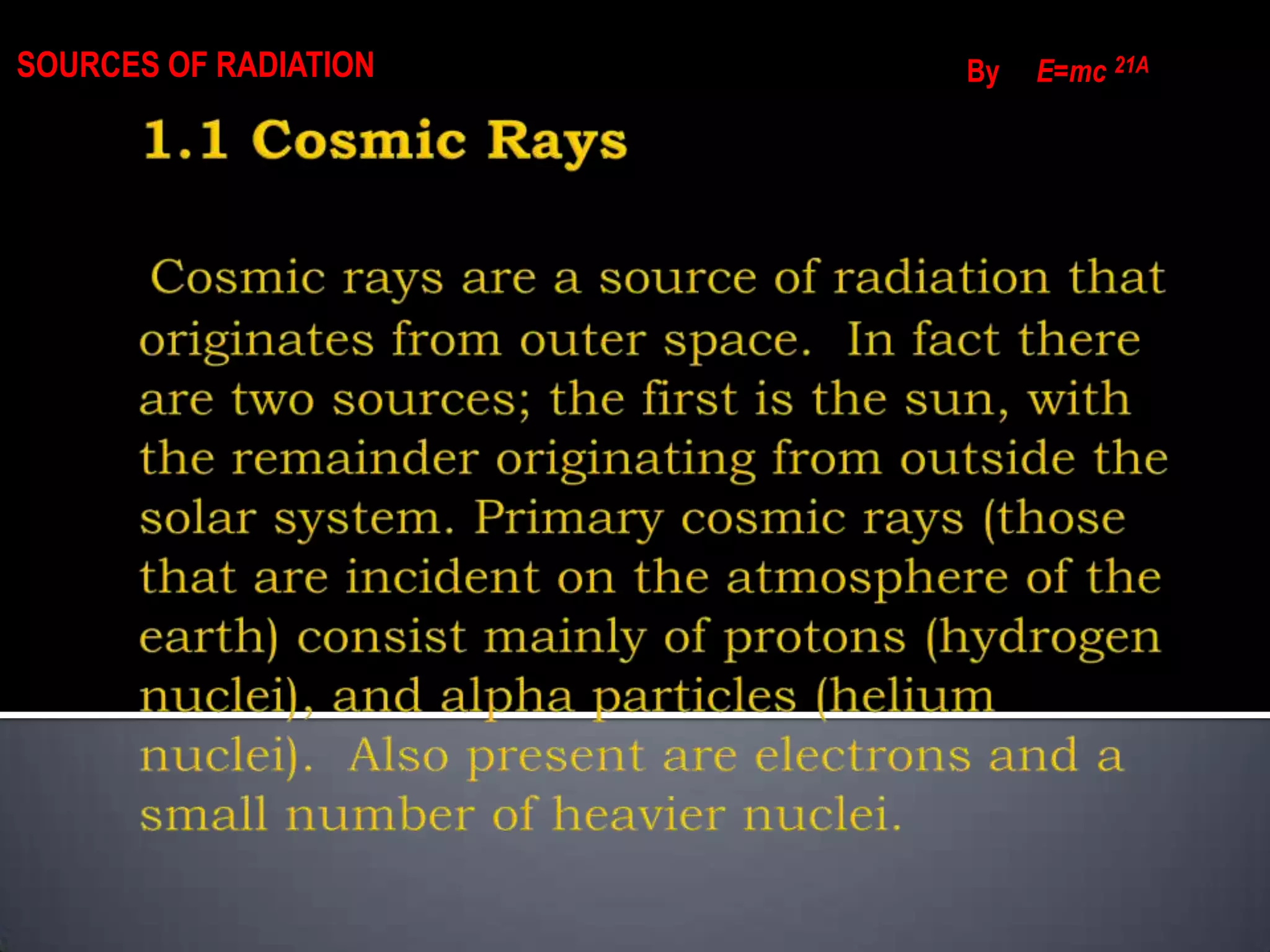 Sources of Radiation | PPTX