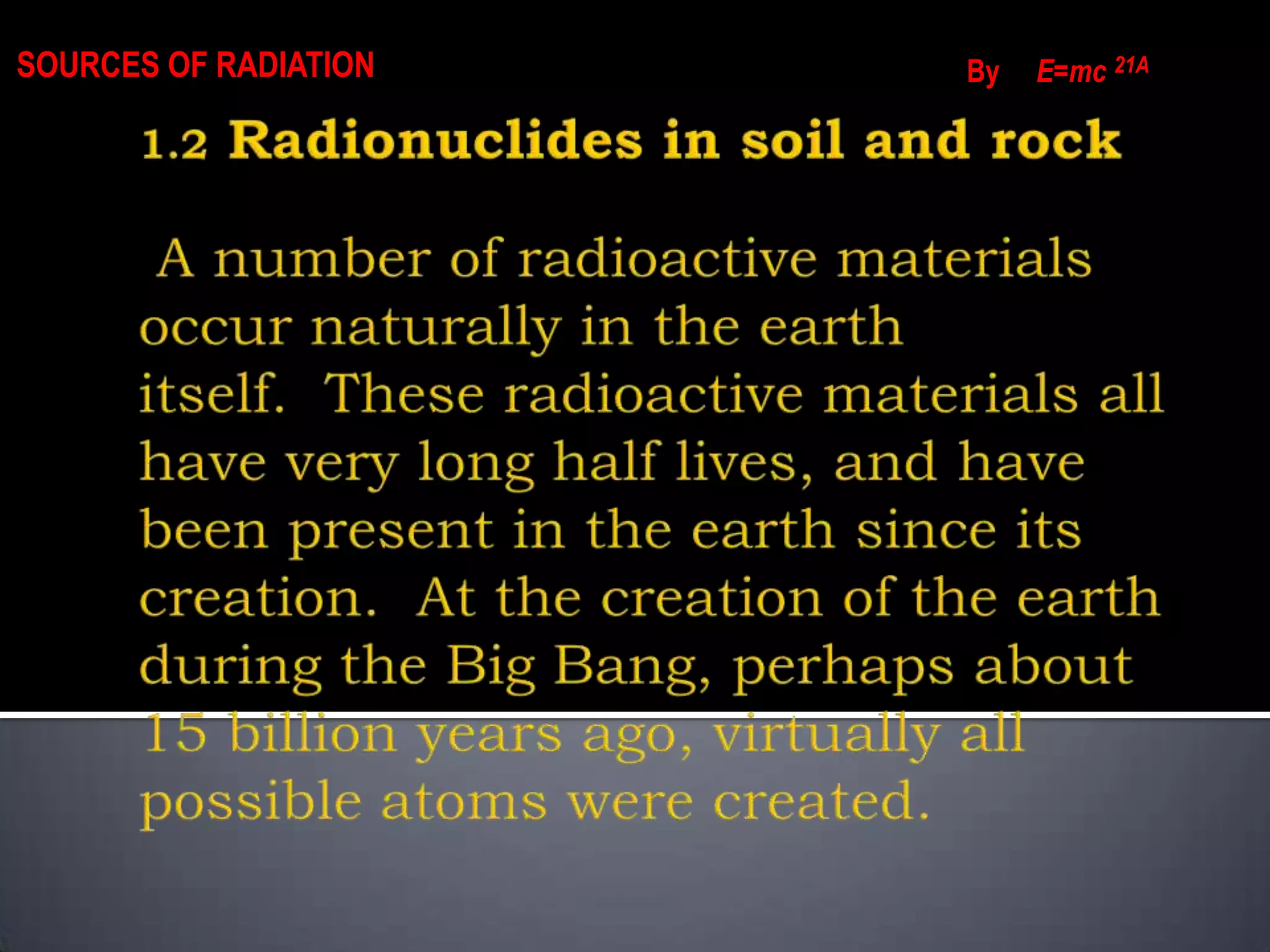 Sources of Radiation | PPTX