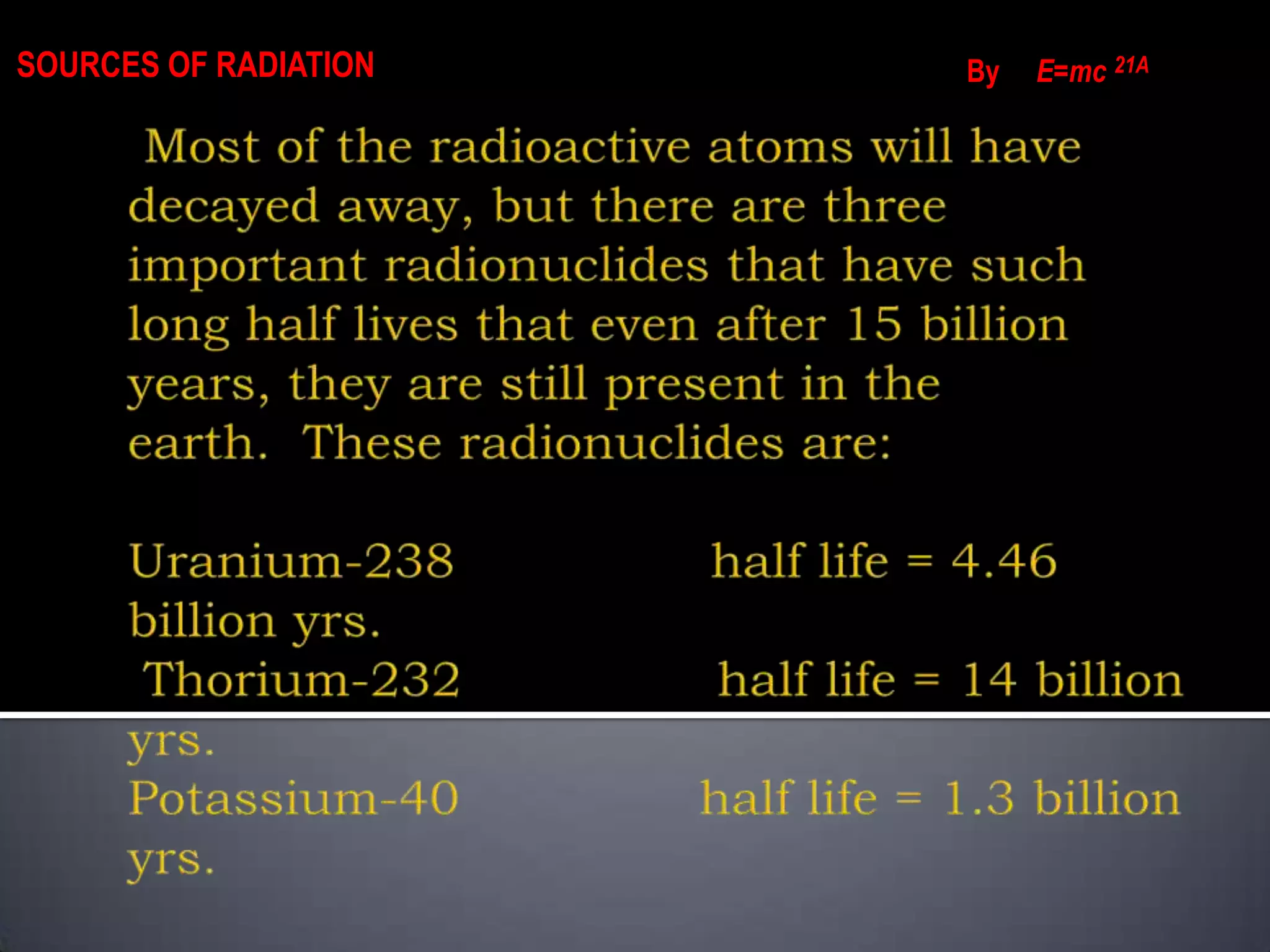 Sources of Radiation | PPTX