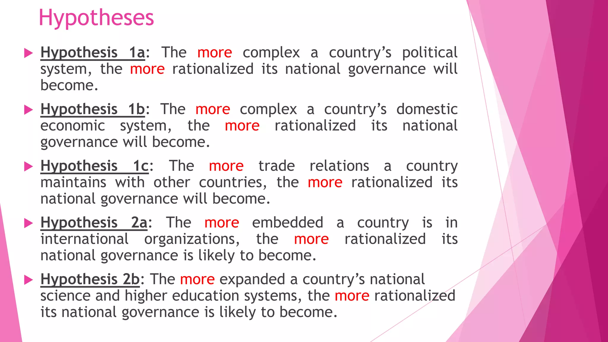 Sources of rationalized governance