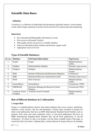 Sources of scientific information | PDF