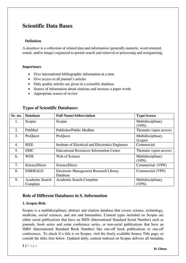 Sources of scientific information | PDF