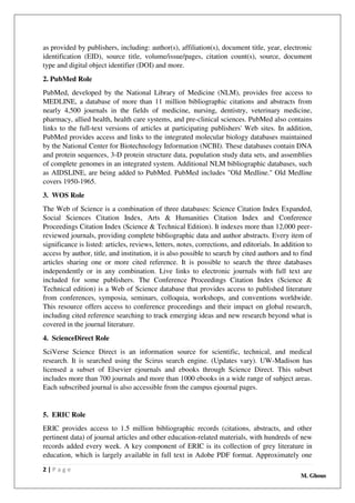 Sources of scientific information | PDF