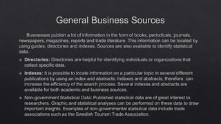 Sources of Secondary Data Collection | PPTX