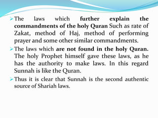 Sources of sharia lawas iqra university | PPT