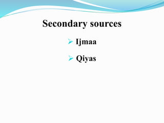 Sources of sharia lawas iqra university | PPT