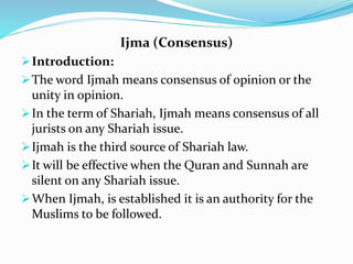 Sources of sharia lawas iqra university | PPT
