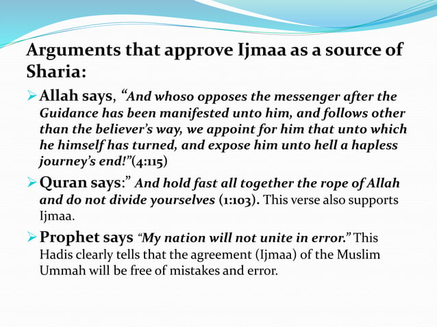 Sources of sharia lawas iqra university | PPT