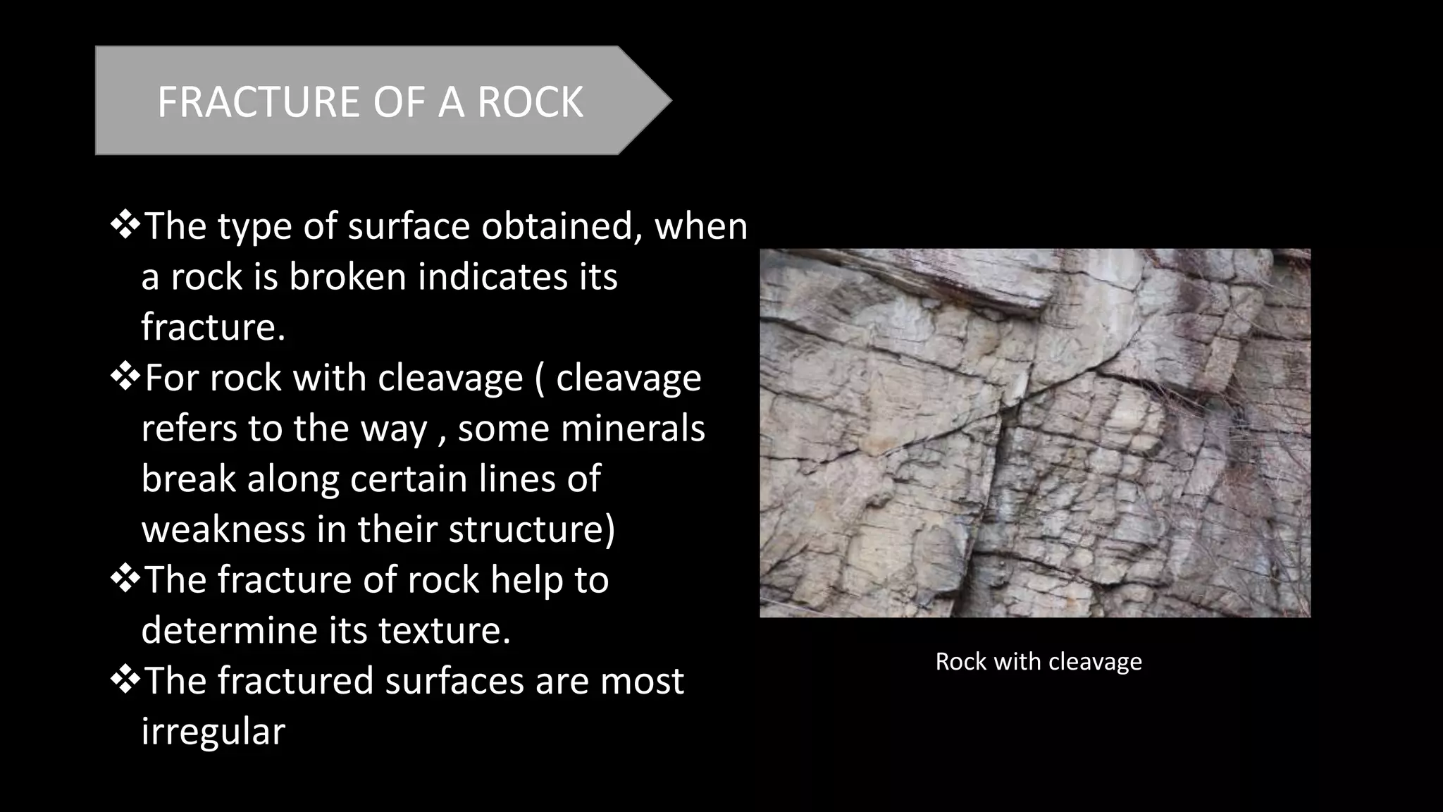 fractures of rocks | PPTX | Geology | Science