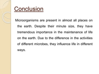 Sources of the growth of micro organims | PPTX