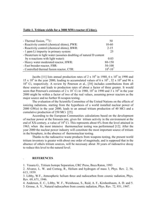 Sources of tritium | PDF