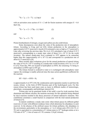 Sources of tritium | PDF