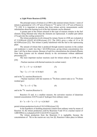 Sources of tritium | PDF
