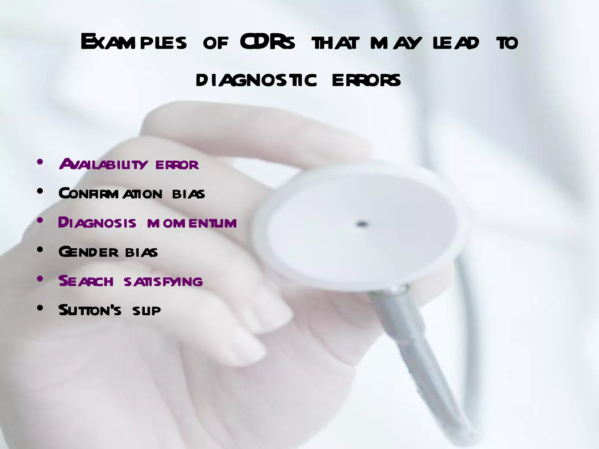 Sources of uncertainty in making early diagnosis | PPT