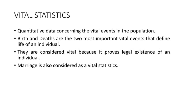 Sources of Vital Statistics.pptx | Medical Health
