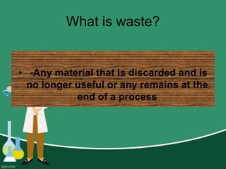 Sources of waste full chap | PPTX