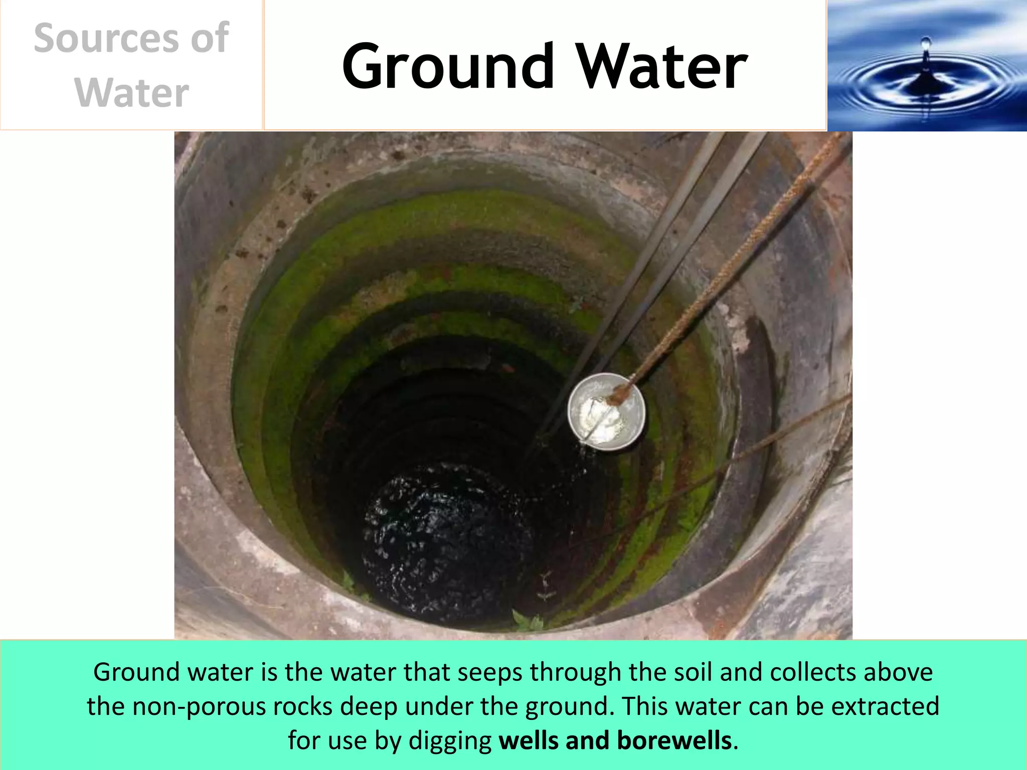 Sources of Water | PPTX