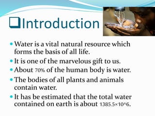 Sources of water | PPTX