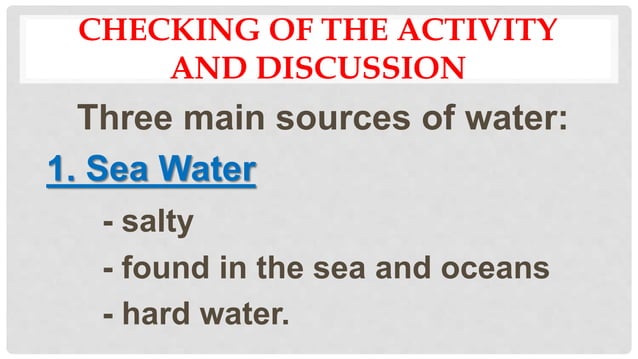 Sources of water | PPT | Free Download