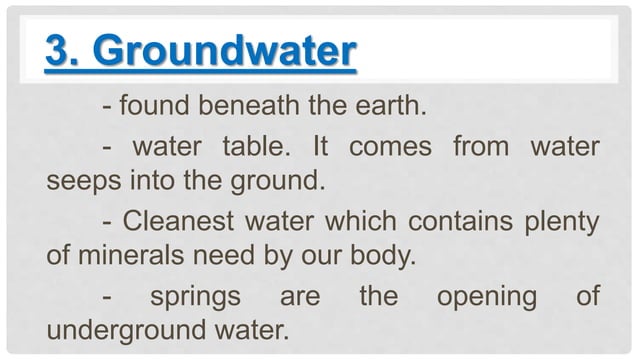 Sources of water | PPT